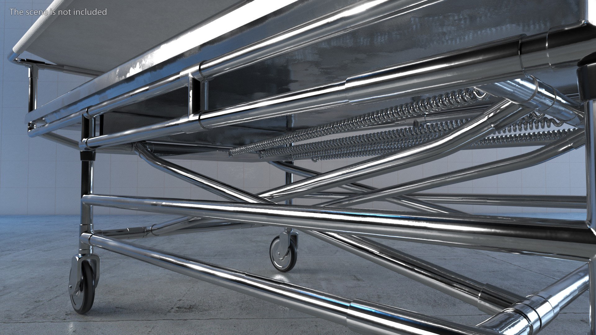 3D Covered Mortuary Gurney Rigged Model - TurboSquid 2012401