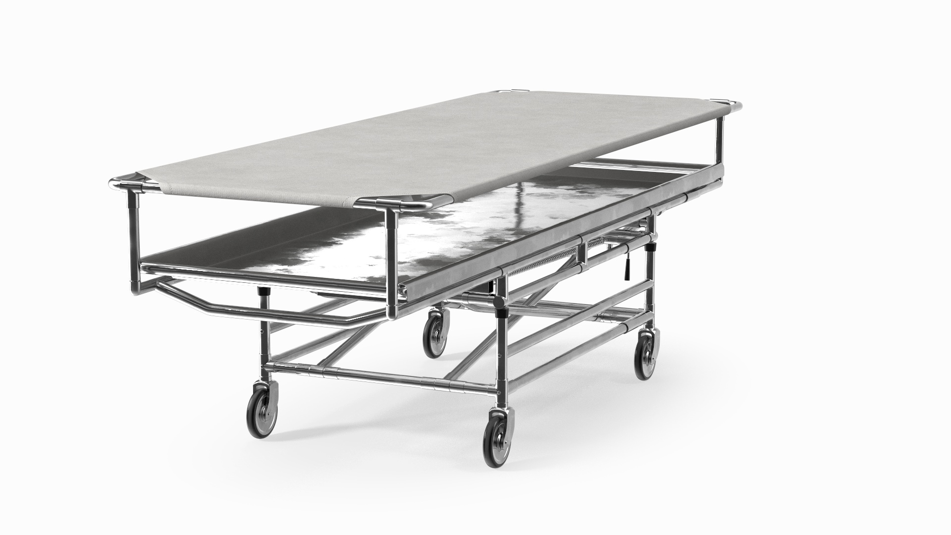 3D Covered Mortuary Gurney Rigged Model - TurboSquid 2012401