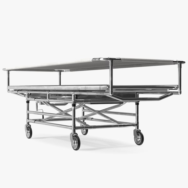 modelo 3d Covered Mortuary Gurney Rigged - TurboSquid 2012401