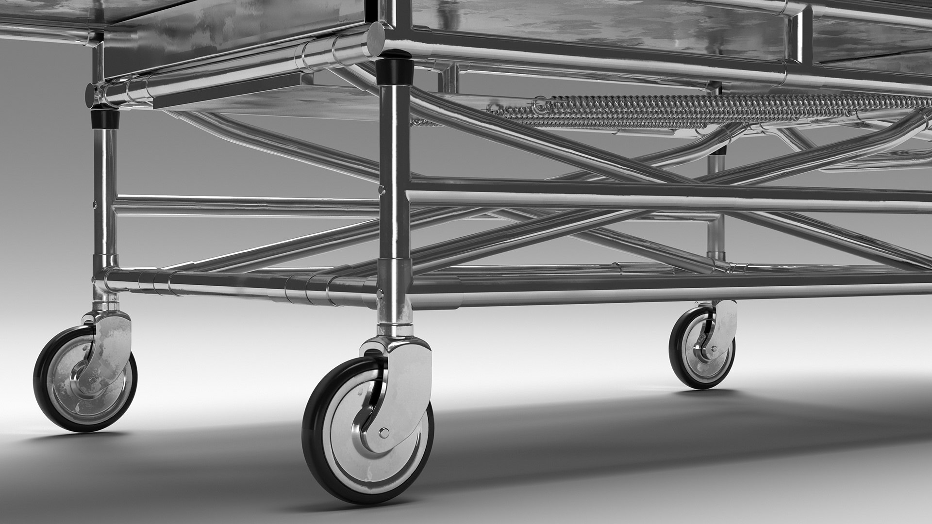 3D Covered Mortuary Gurney Rigged Model - TurboSquid 2012401