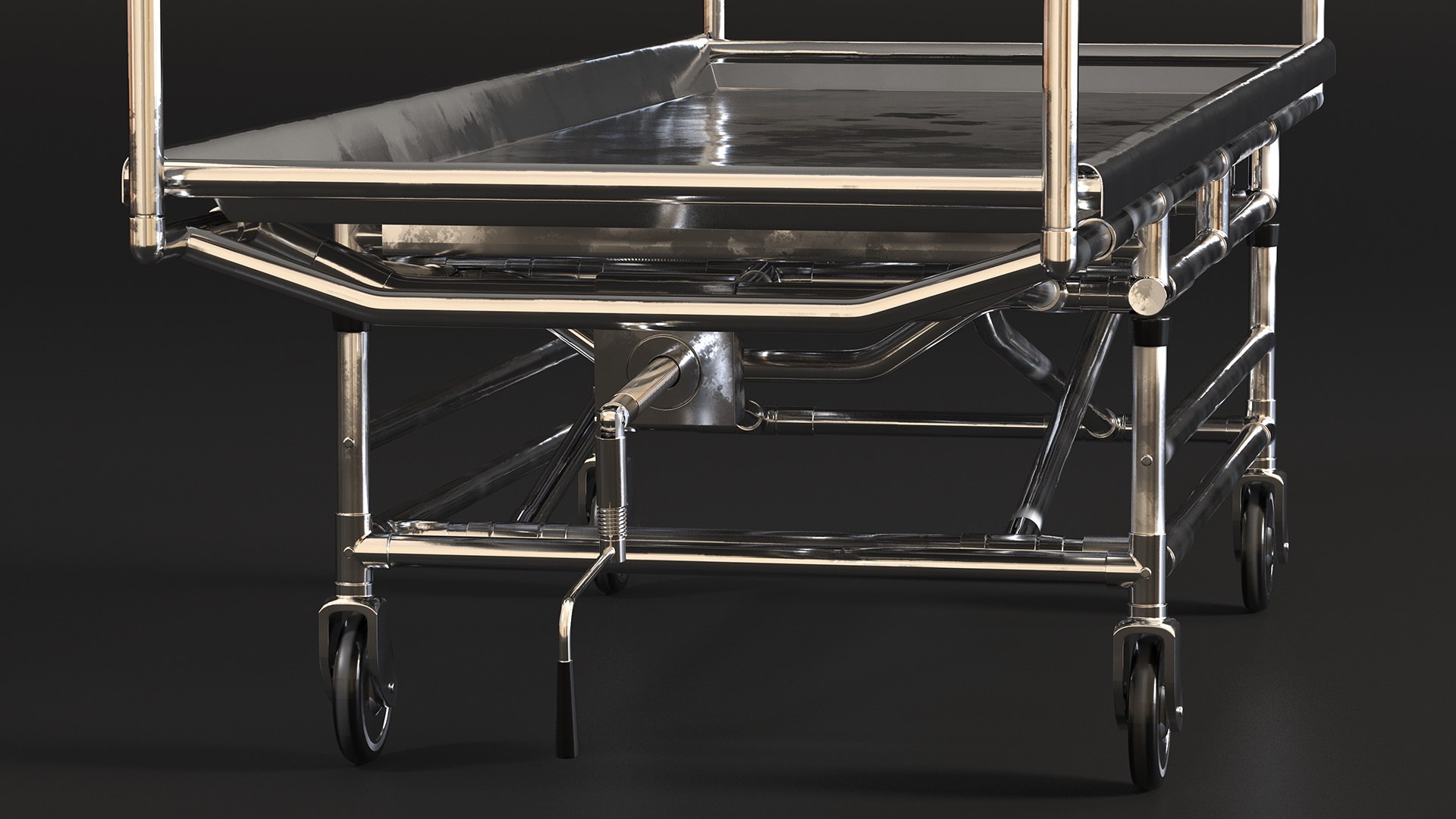 3D Covered Mortuary Gurney Rigged model - TurboSquid 2012401