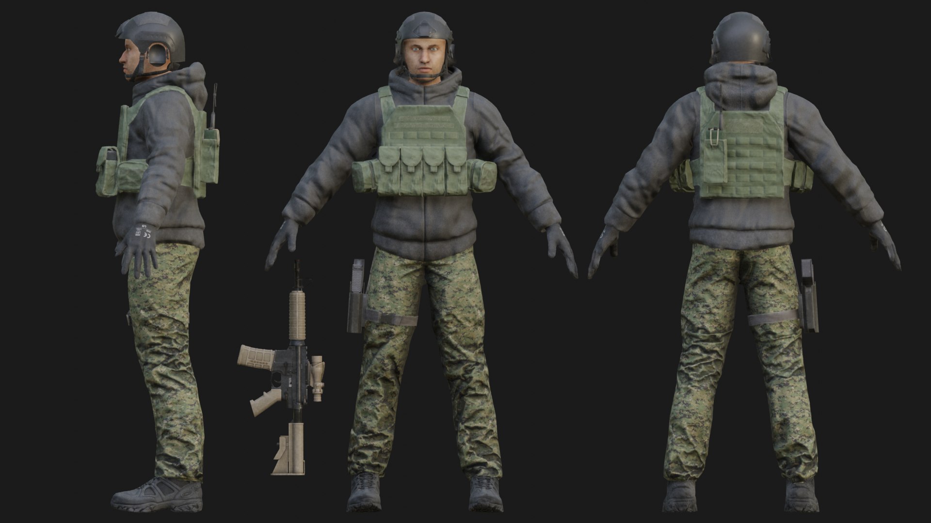 3D Special Forces Soldier Model - TurboSquid 2383868