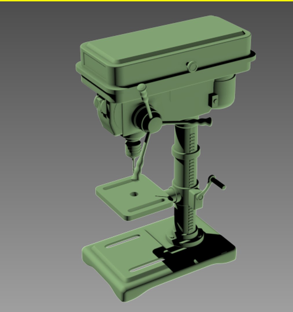 3d Model Of Drill Press