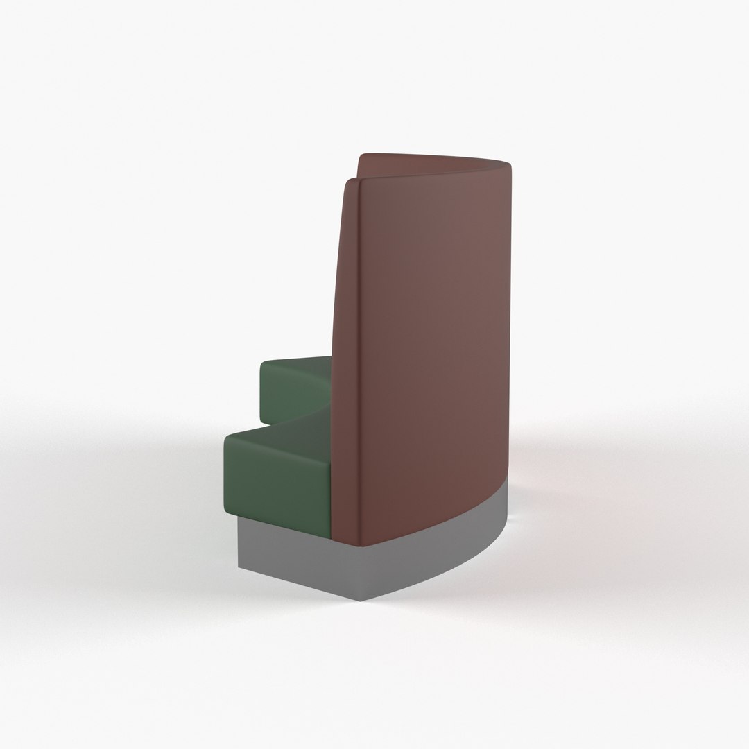 Curve Banquette Model - TurboSquid 1791533