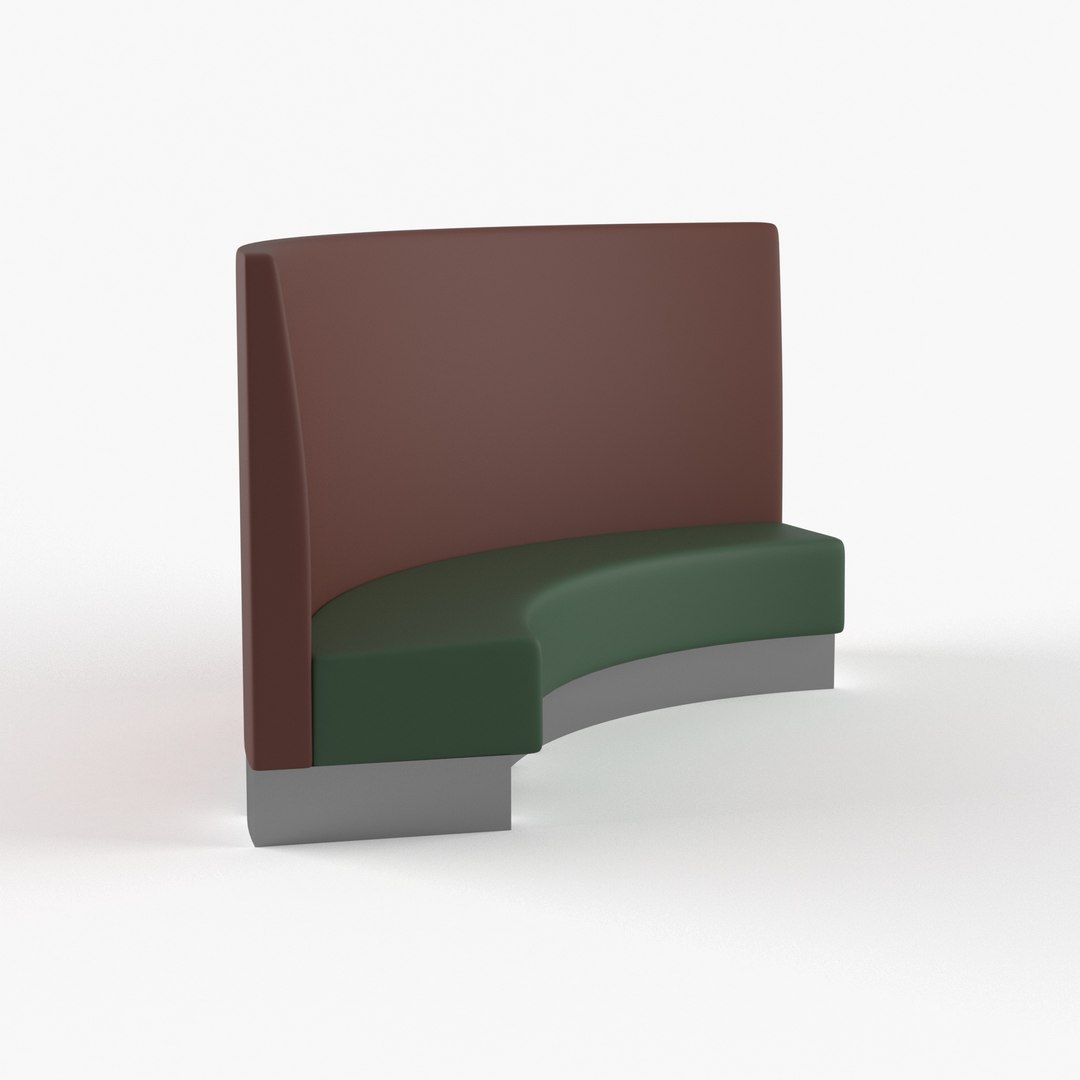 Curve Banquette Model - TurboSquid 1791533
