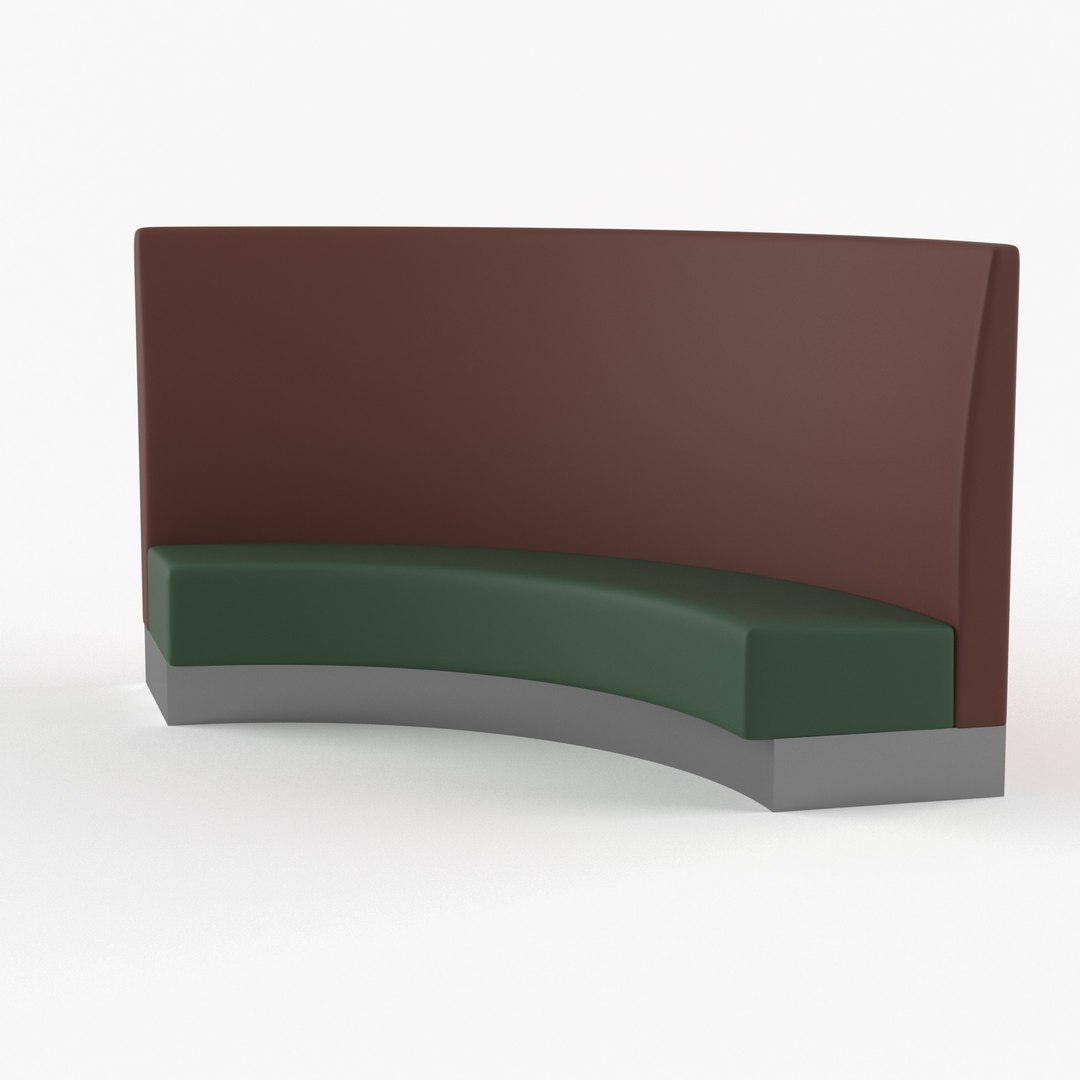 Curve Banquette Model - TurboSquid 1791533