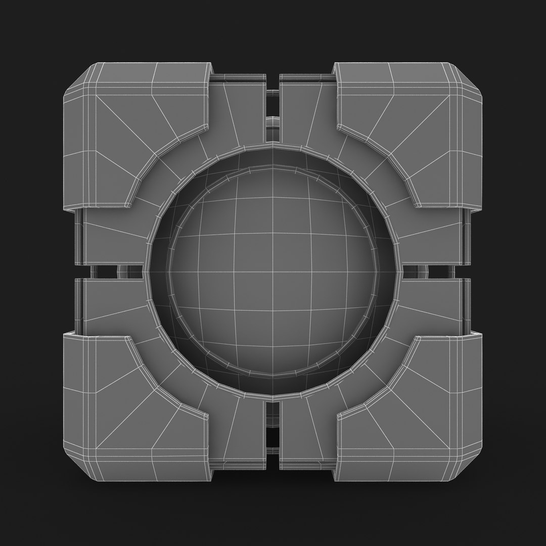 3d Model Portal Cube