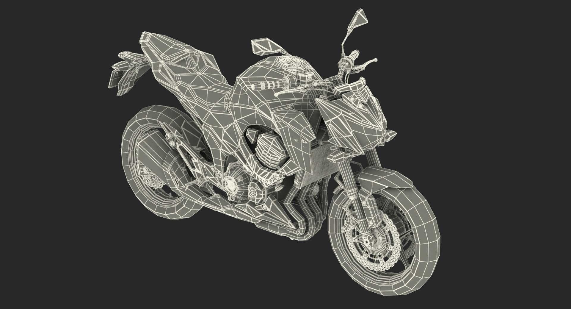 3D motorcycle kawasaki z800 red - TurboSquid 1163444