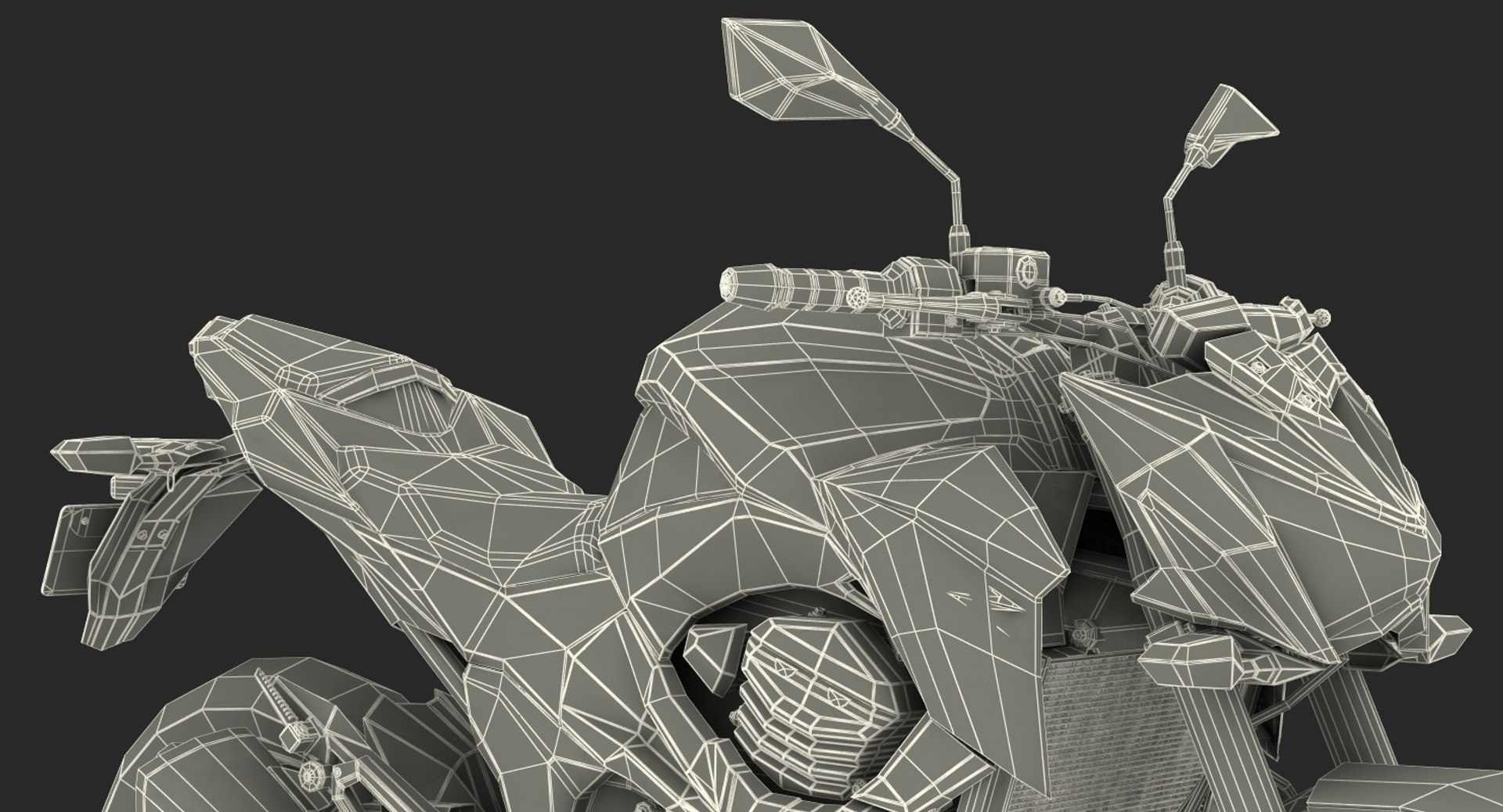 3D motorcycle kawasaki z800 red - TurboSquid 1163444