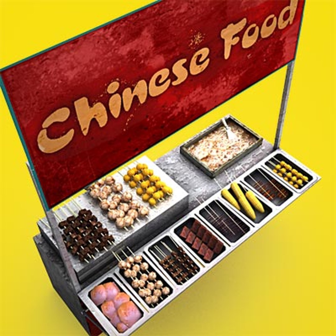 3d Model Chinese Fast Food Buffet