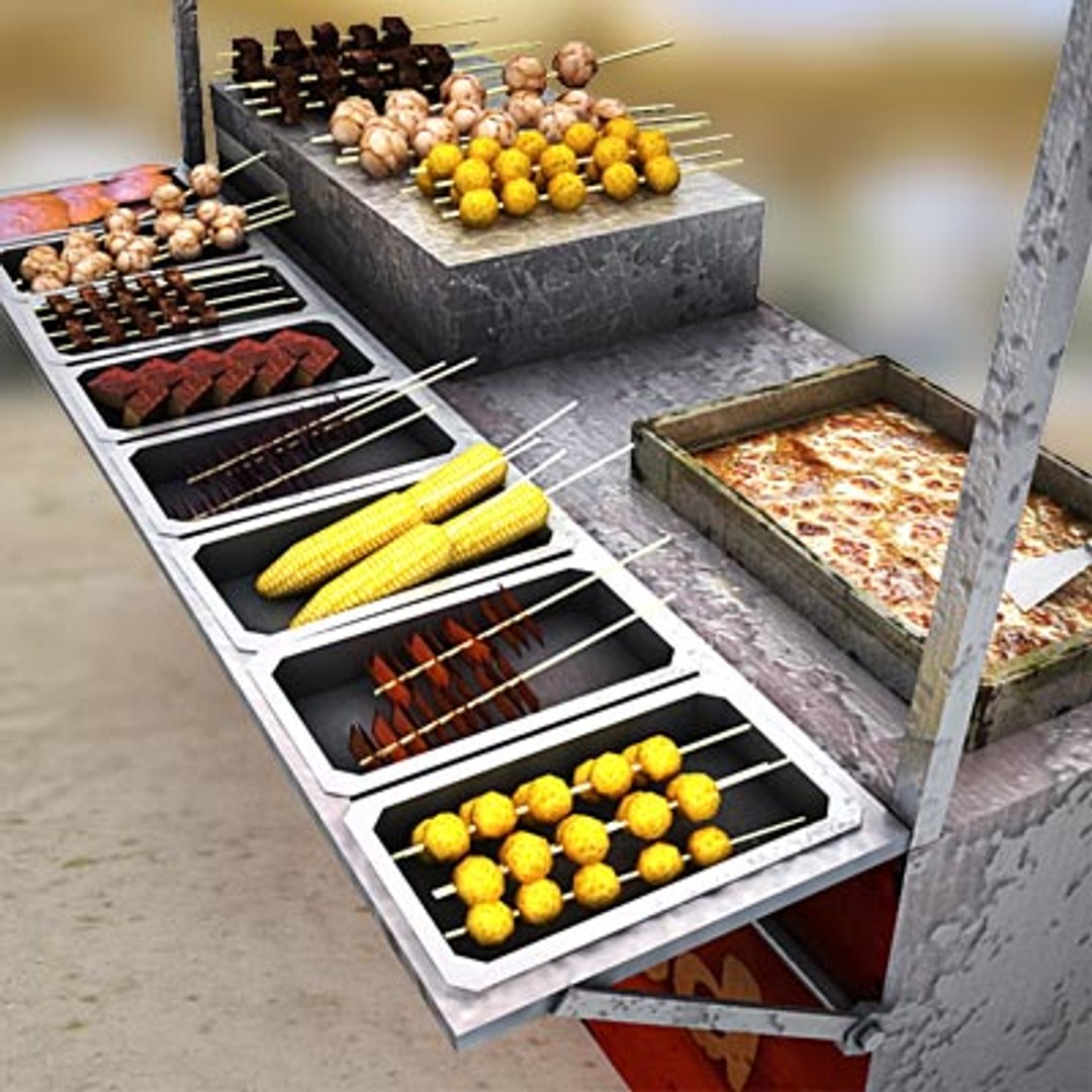 3d Model Chinese Fast Food Buffet