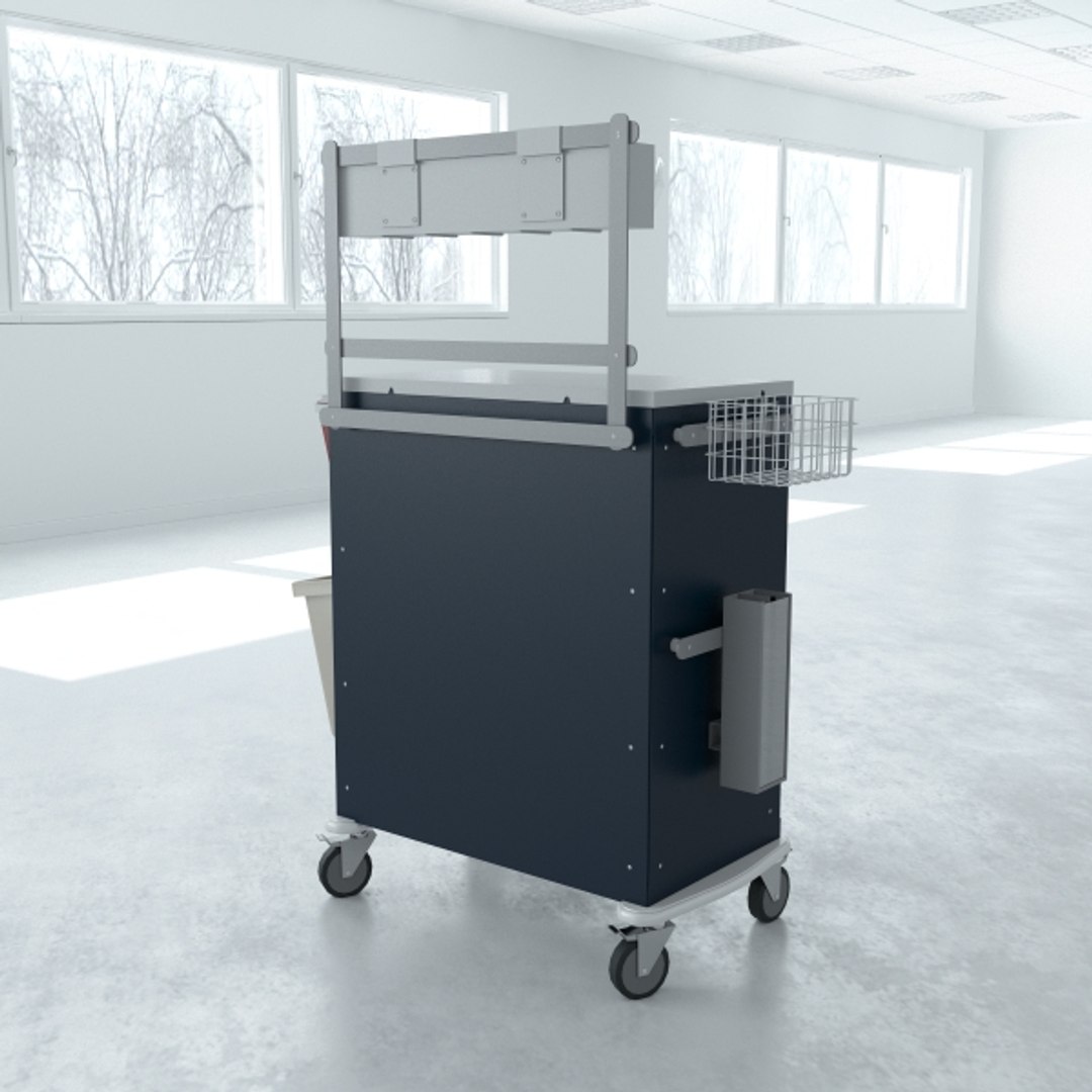 Anesthesia Workstation Tall Drawer 3D Model - TurboSquid 1227985