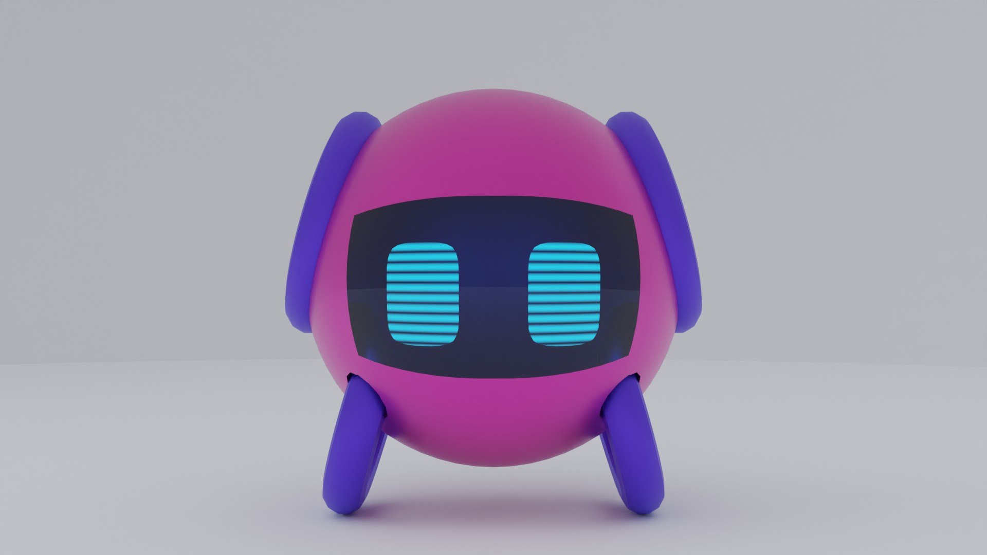 Cute robot model - TurboSquid 2022121