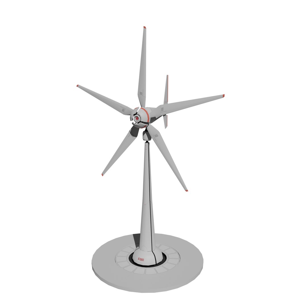 Sci-fi Wind Turbine Model - TurboSquid 1960493