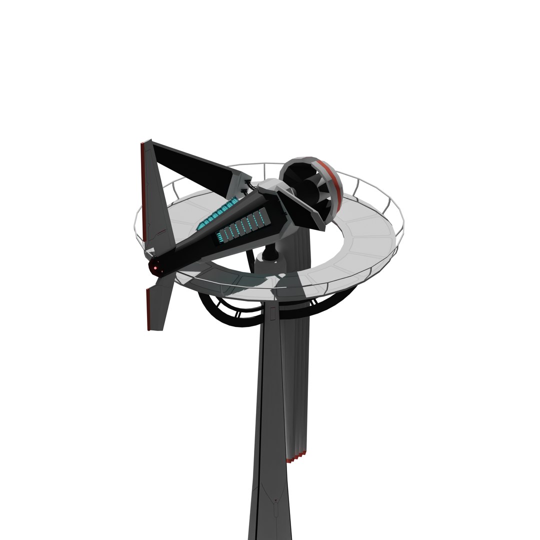 Sci-fi Wind Turbine Model - TurboSquid 1960493
