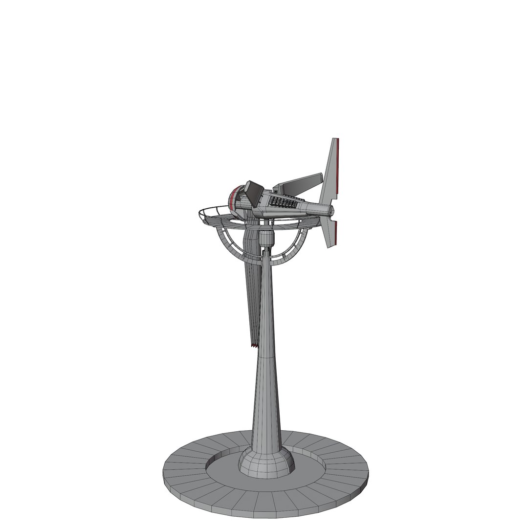 Sci-fi Wind Turbine Model - TurboSquid 1960493