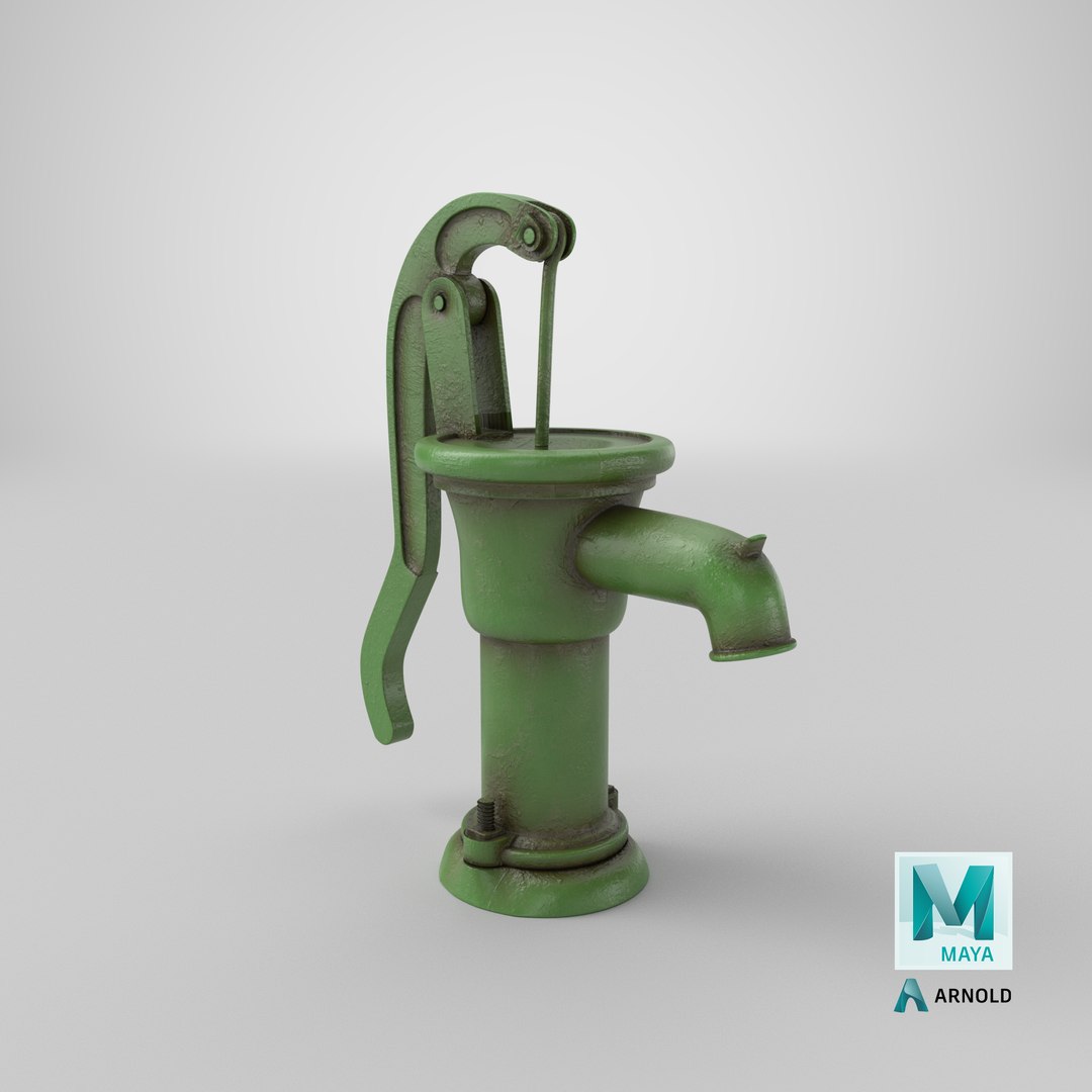 Hand Water Pump 3d Model