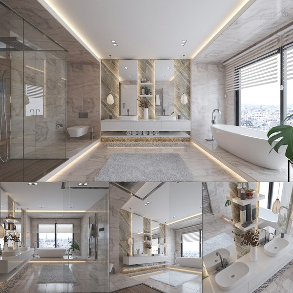 Restroom 3D Models for Download | TurboSquid