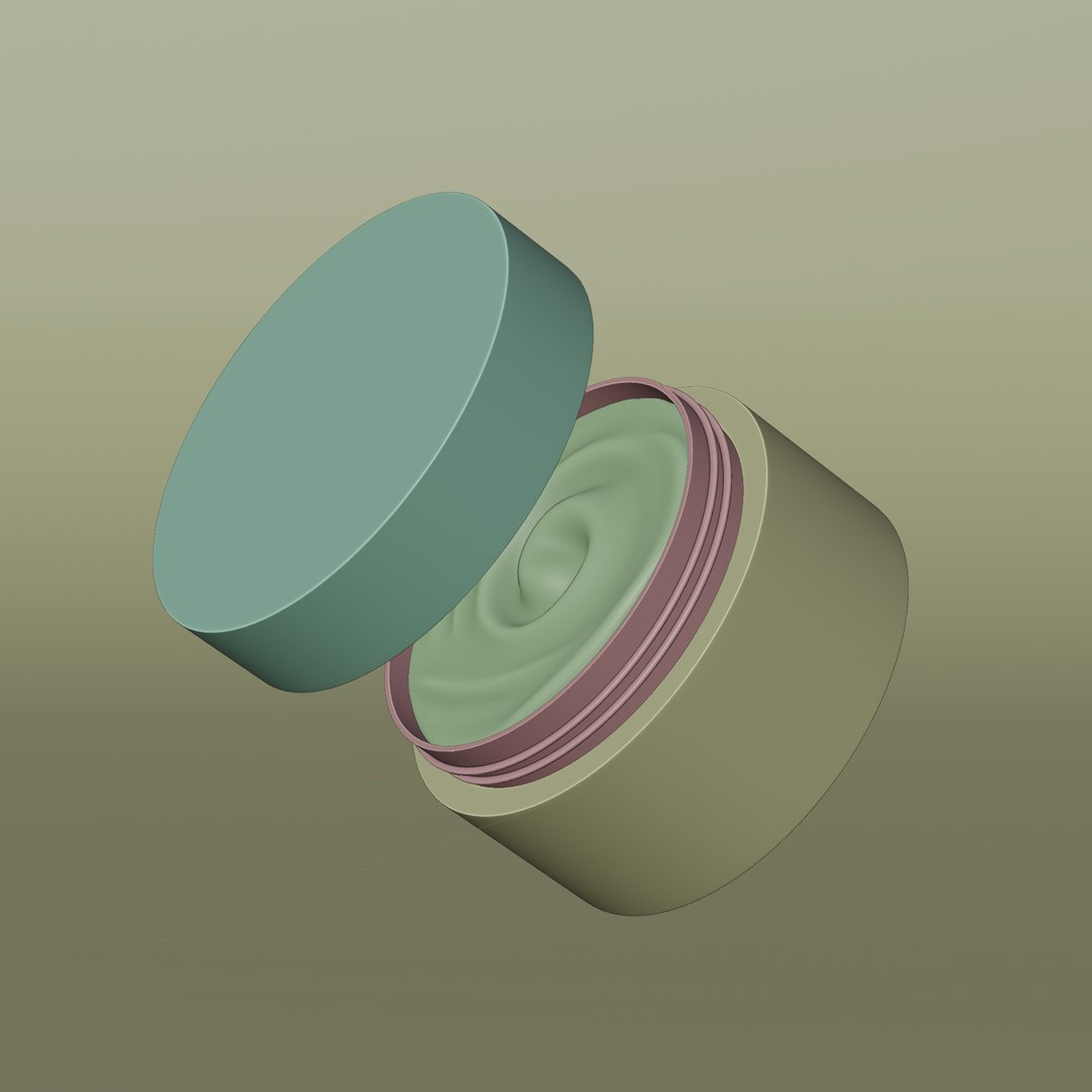Cream Jar 41 3D Model - TurboSquid 1965903
