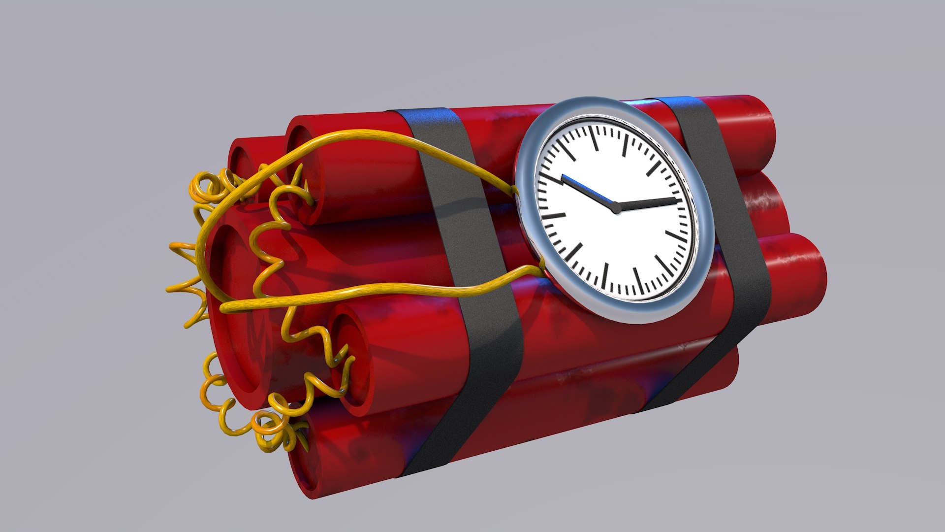 3D Time Bomb - TurboSquid 2255441