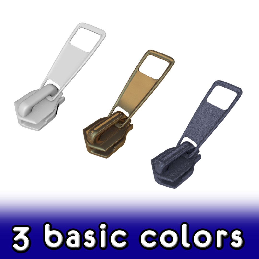 3d Max Zipper Colors