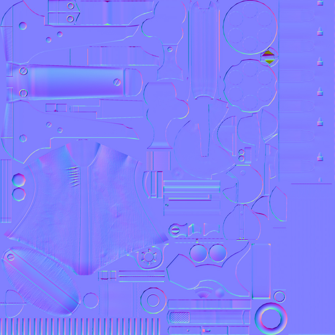 1873 colt revolver 3d model