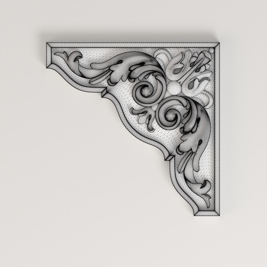 3D Model Corner Decor - TurboSquid 1708862