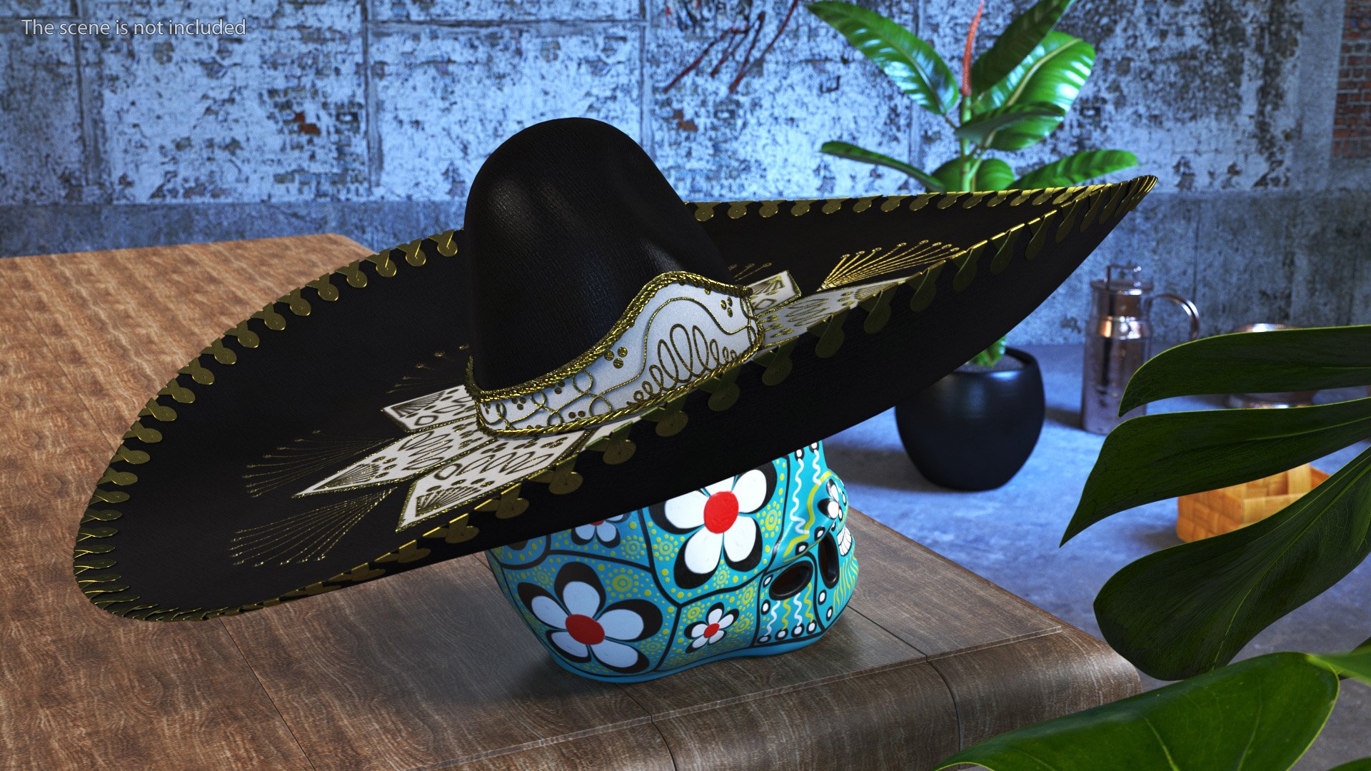 Mariachi Calavera Cielo Alegre 3D Model - TurboSquid 2352540