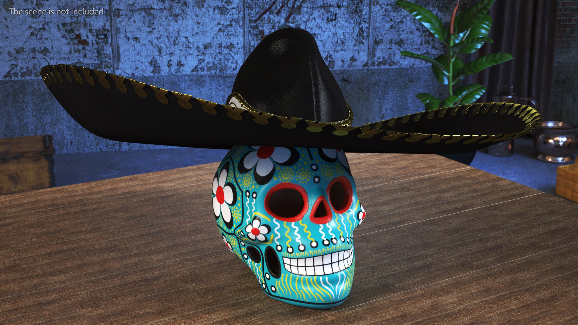 Mariachi Calavera Cielo Alegre 3D Model - TurboSquid 2352540