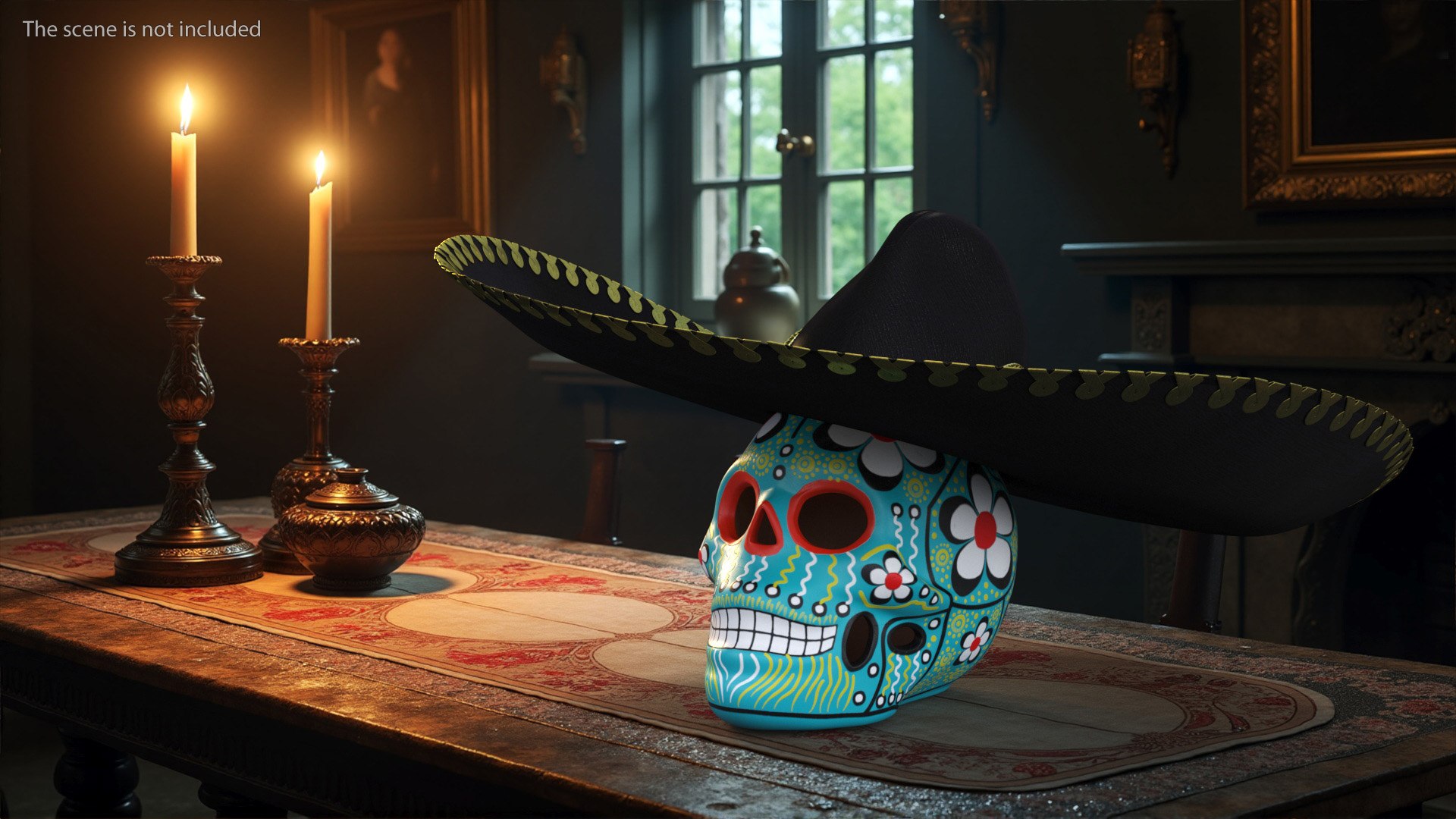Mariachi Calavera Cielo Alegre 3D Model - TurboSquid 2352540
