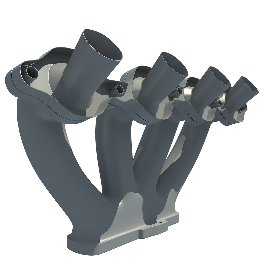 3d model exhaust manifolds