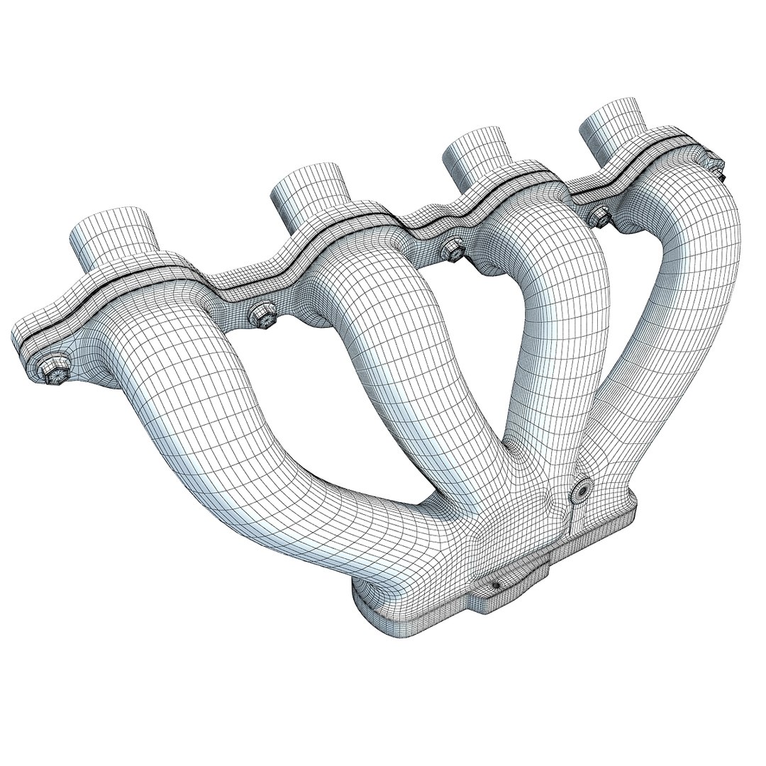3d Model Exhaust Manifolds