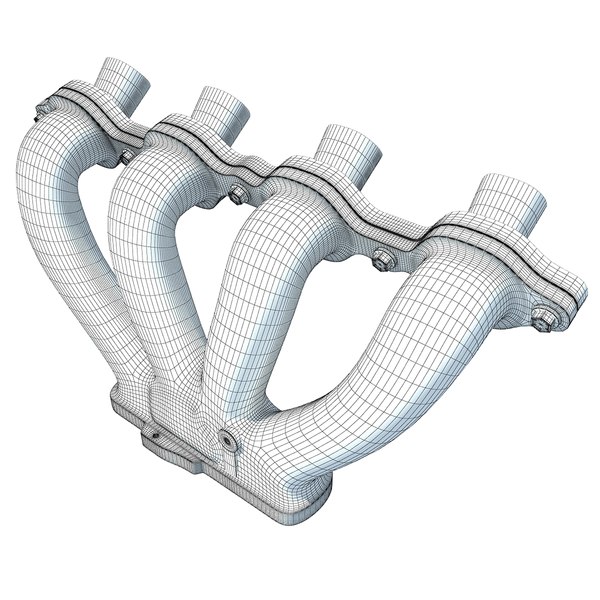 3d model exhaust manifolds