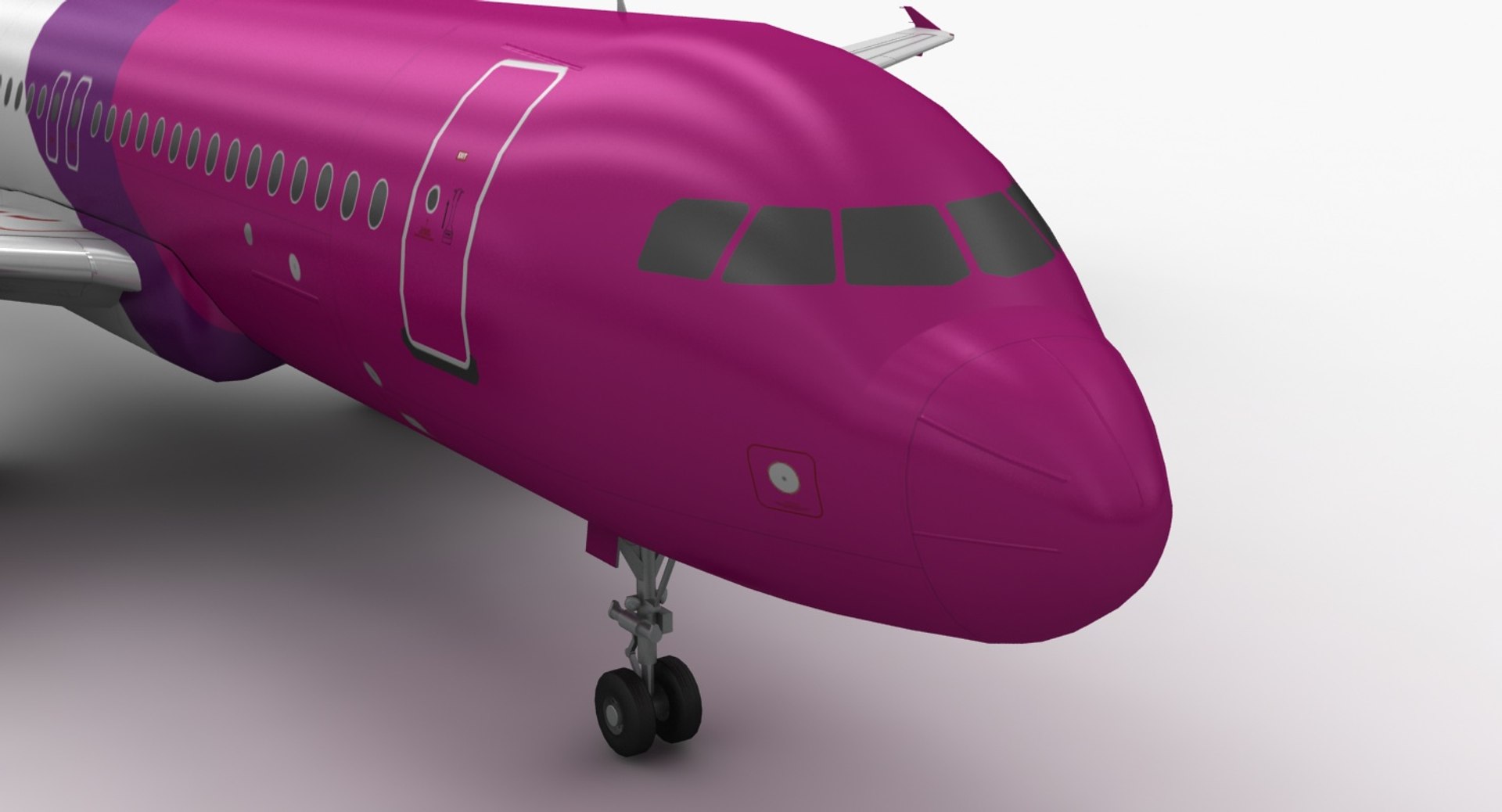 3d airbus a320 wizz air model