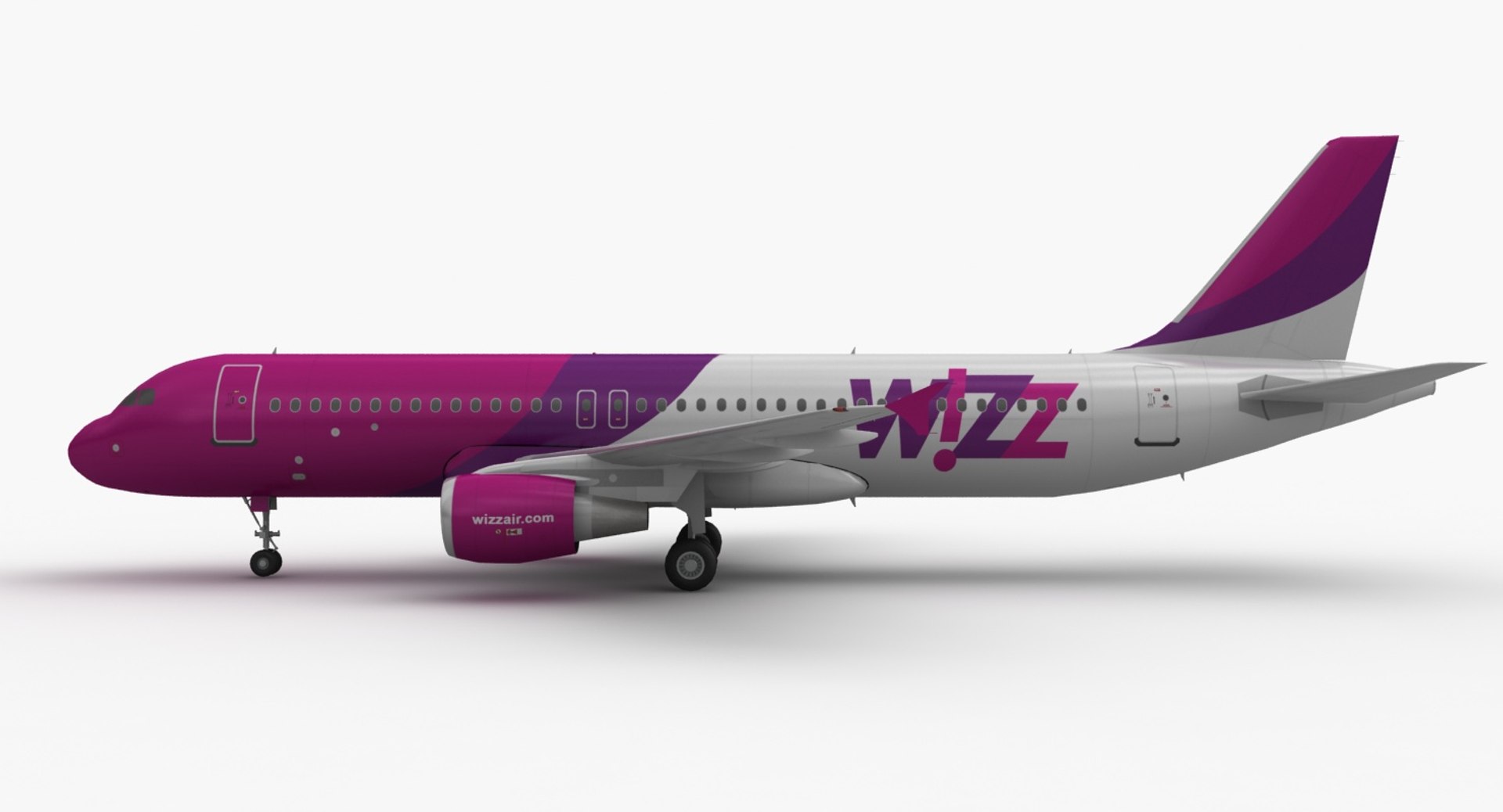 3d airbus a320 wizz air model