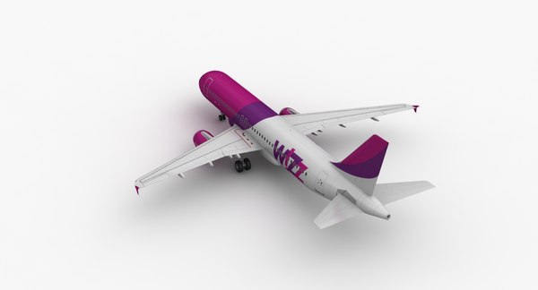 3d airbus a320 wizz air model