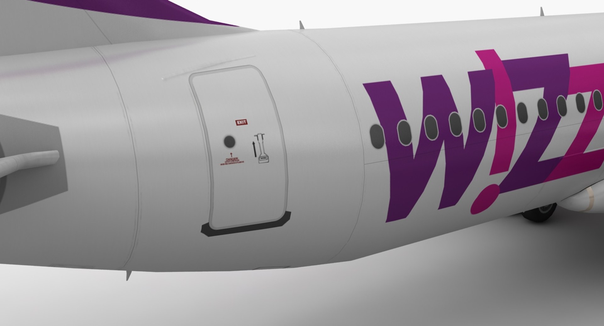3d airbus a320 wizz air model