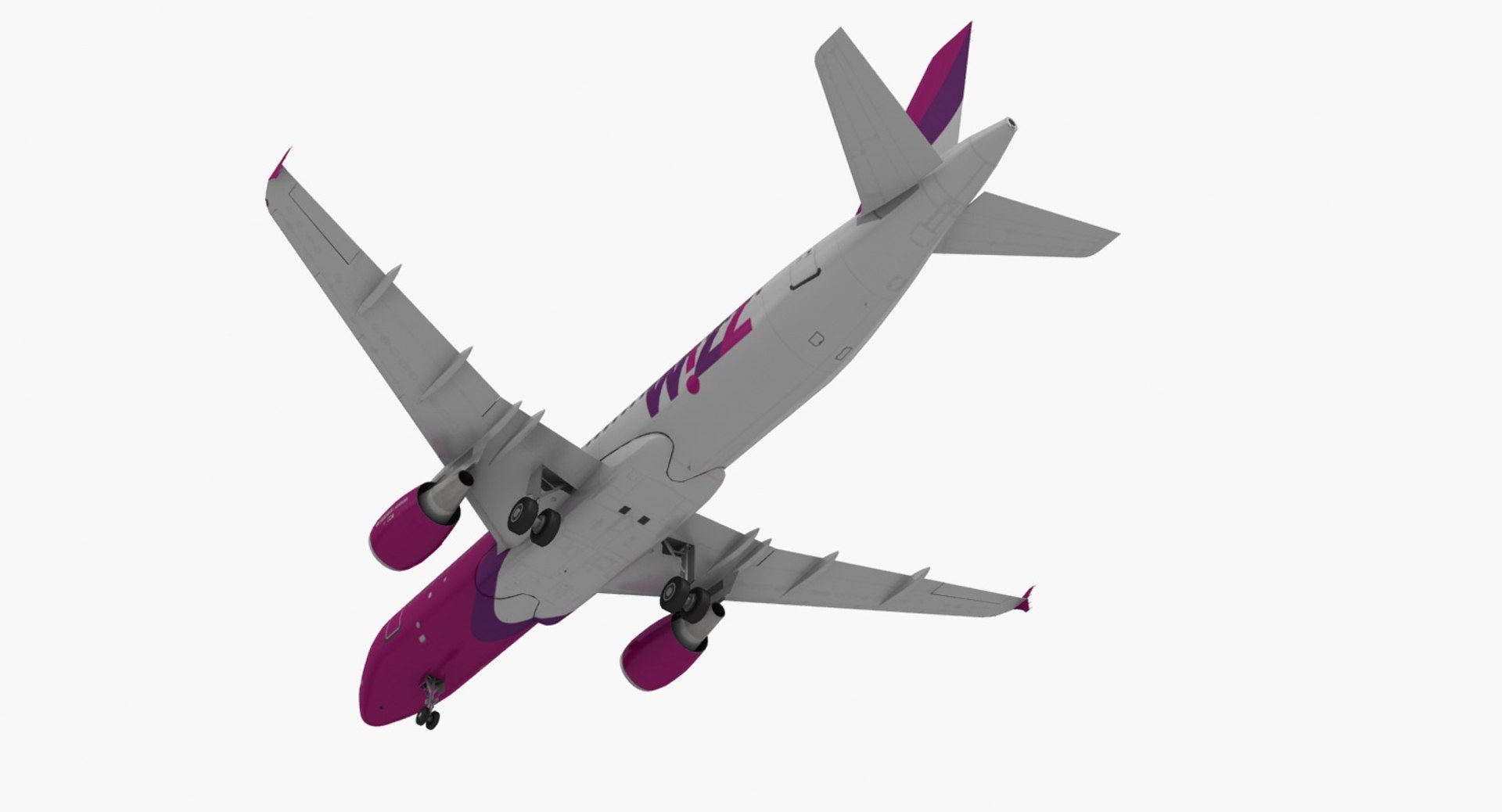 3d airbus a320 wizz air model