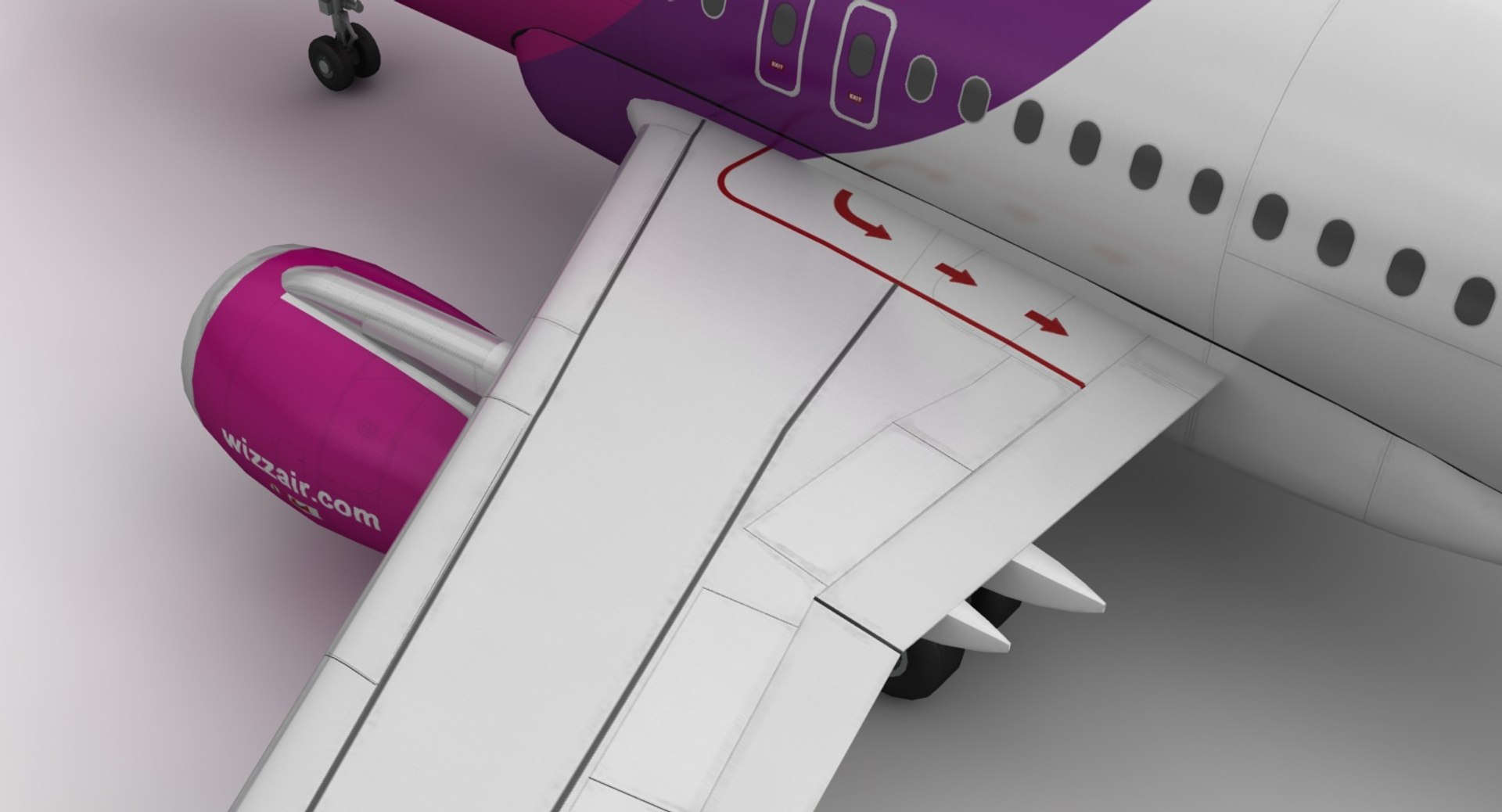 3d airbus a320 wizz air model