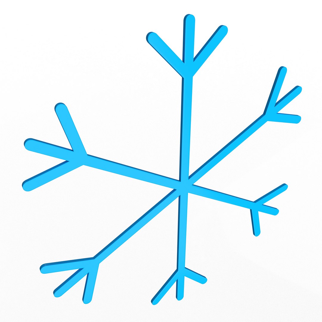 3D Snowflake Emoji - TurboSquid 2029938