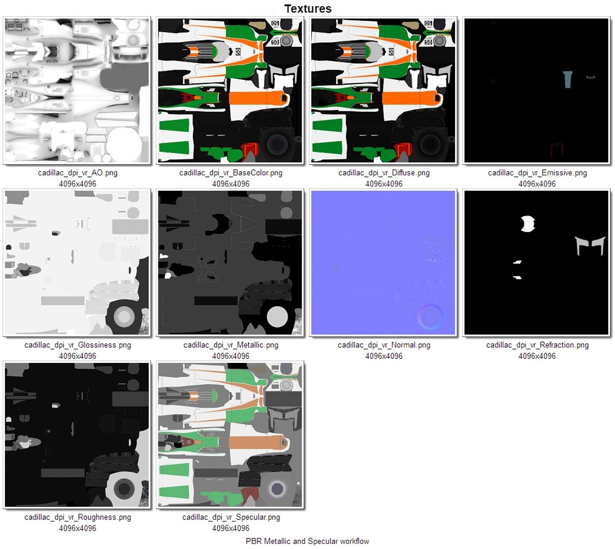 3D race car cadillac imsa model - TurboSquid 1426762