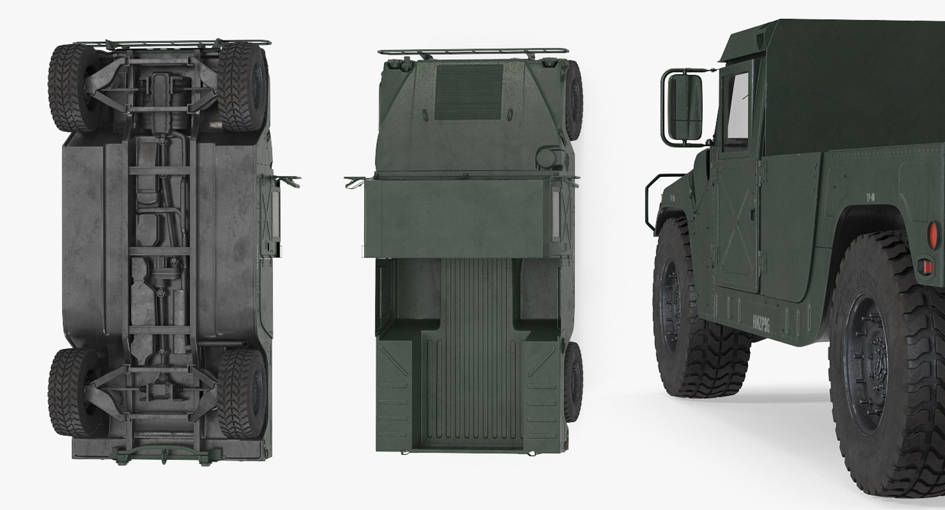 Hmmwv M998 Rigged 3d Model