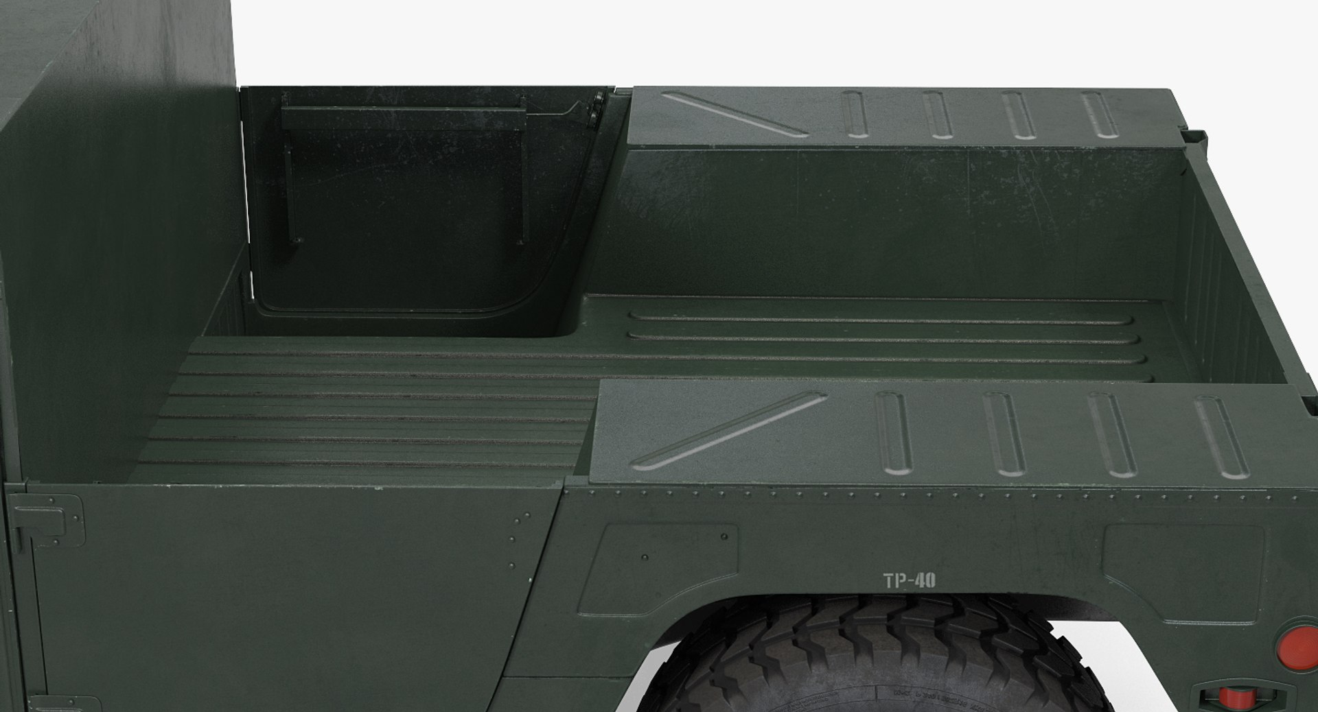 hmmwv m998 rigged 3d model