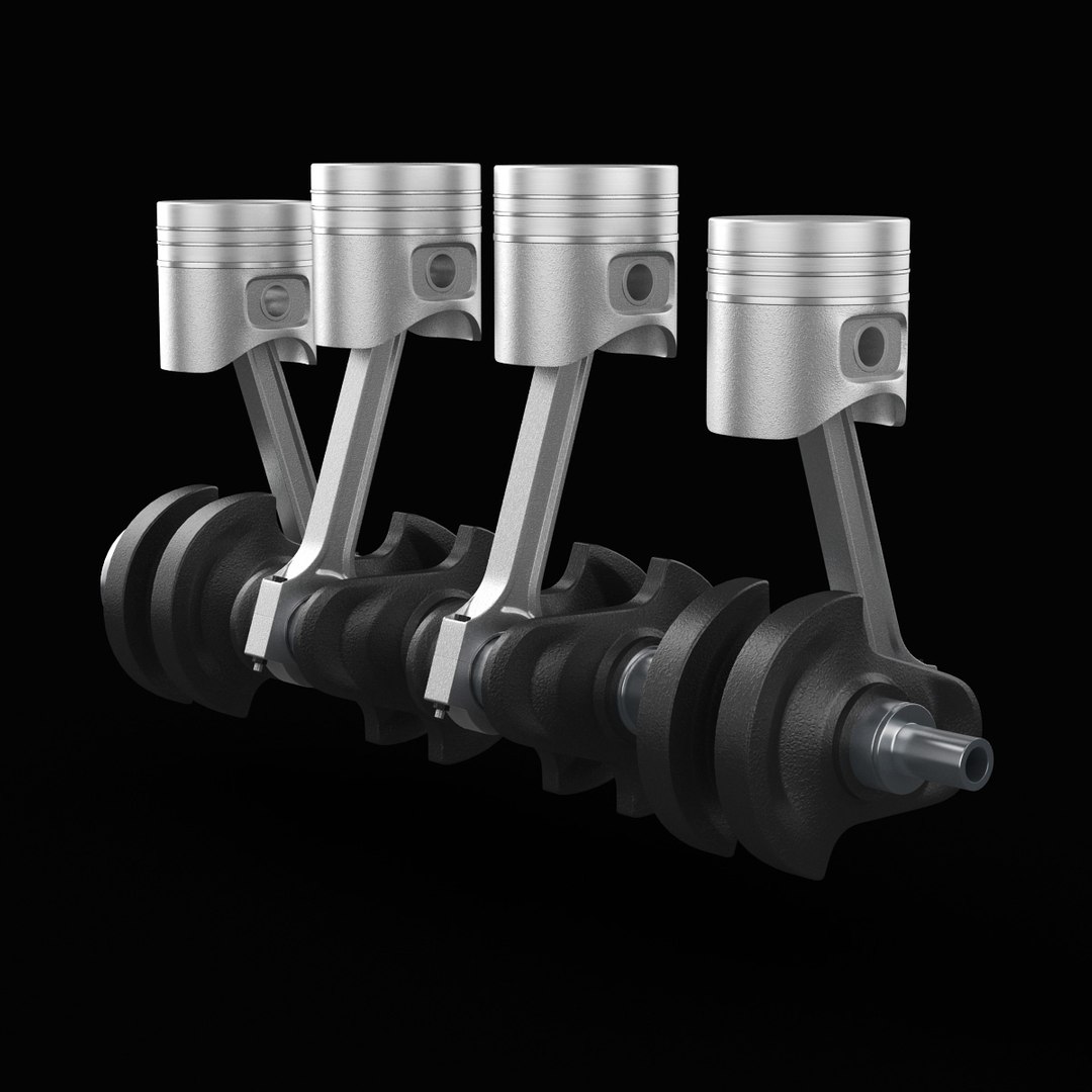 3d Model Crankshaft Animation