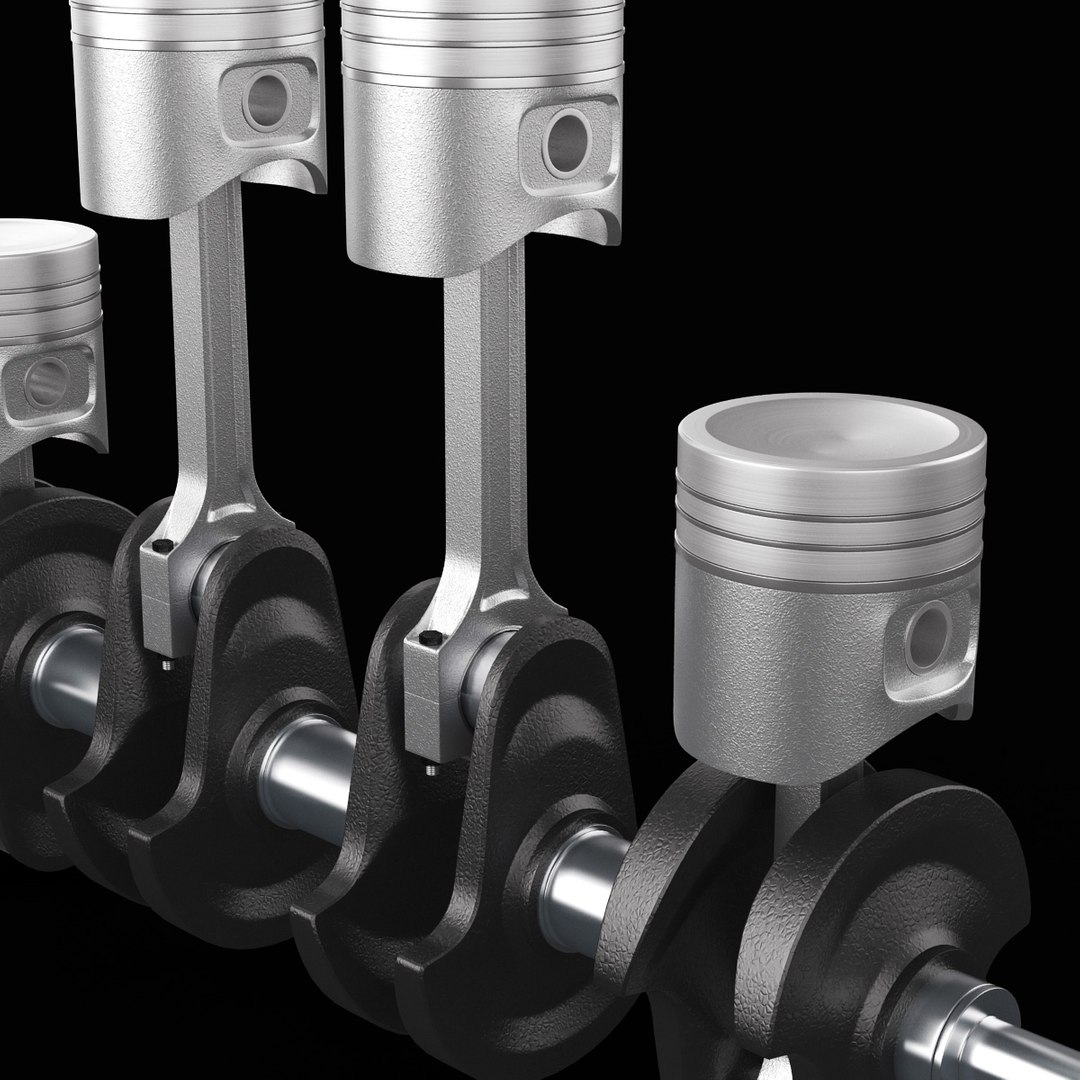 3d Model Crankshaft Animation