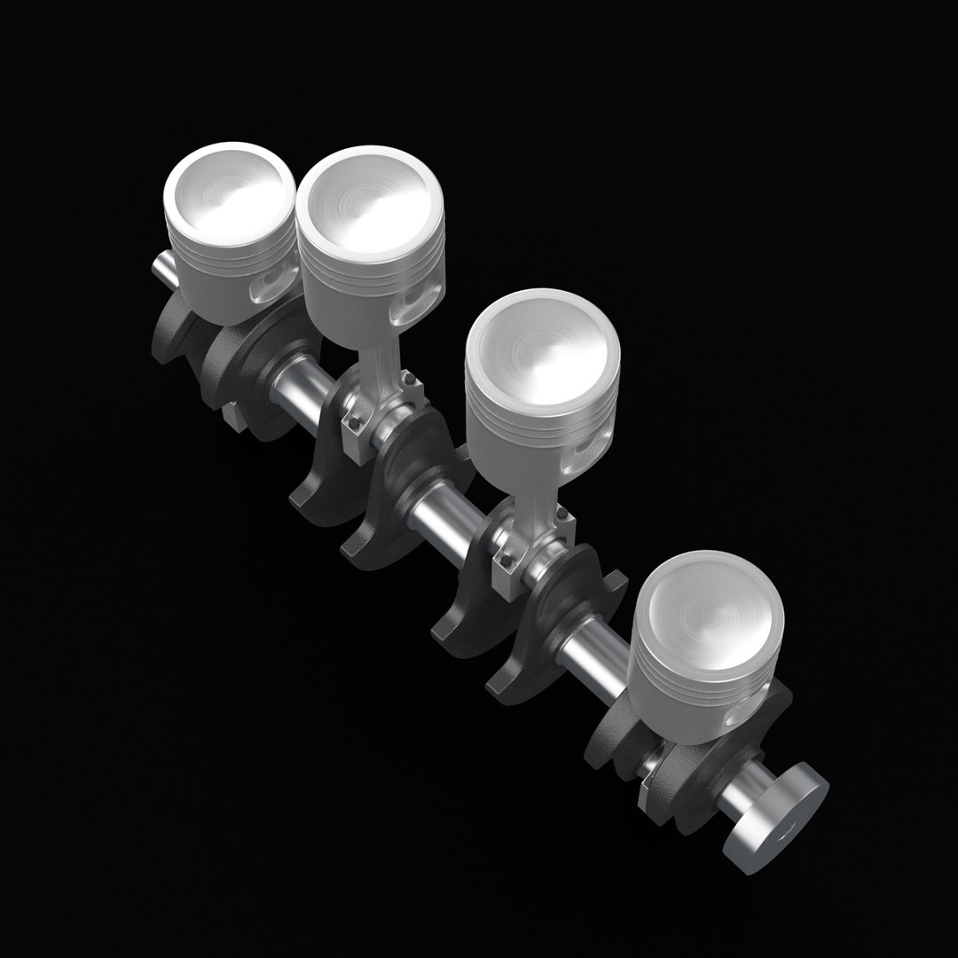 3d Model Crankshaft Animation