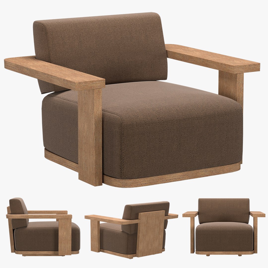 3D TAVIRA LOUNGE CHAIR WITH CUSHION INSERTS - TurboSquid 1941149