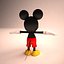 3d Model Of Mickey Mouse Rigged
