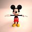3d Model Of Mickey Mouse Rigged
