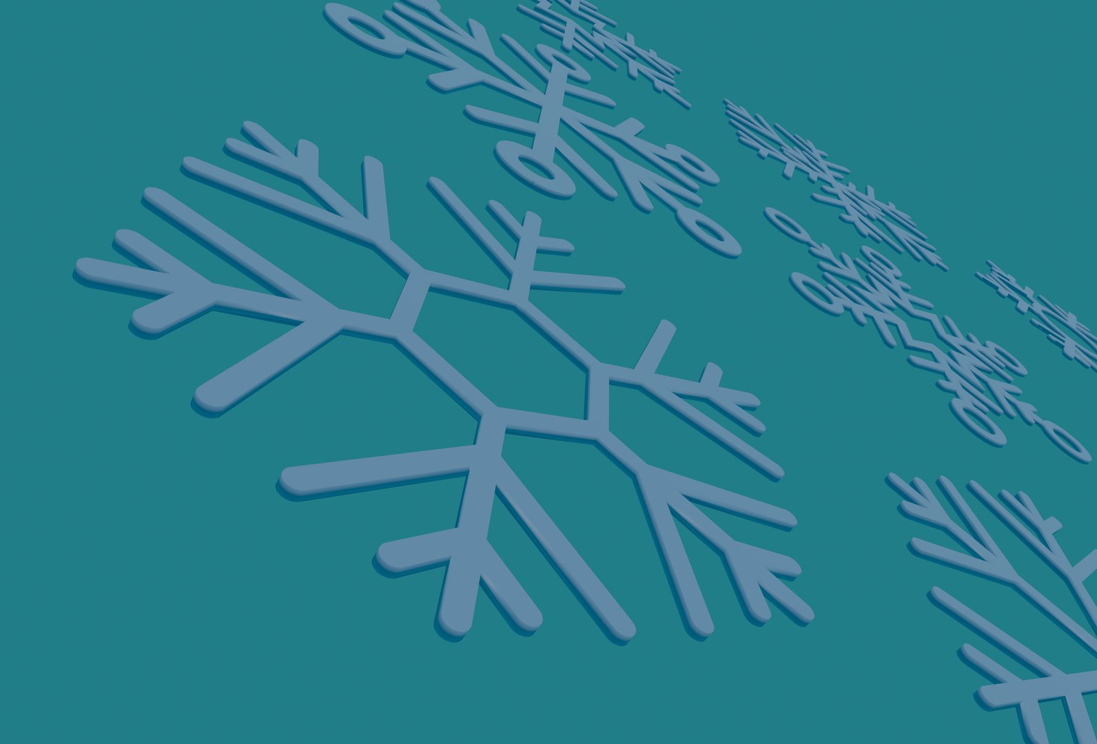 Snowflakes Snow Flake Model - TurboSquid 1610607